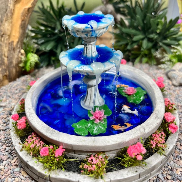 Miniature Fountain - Etsy