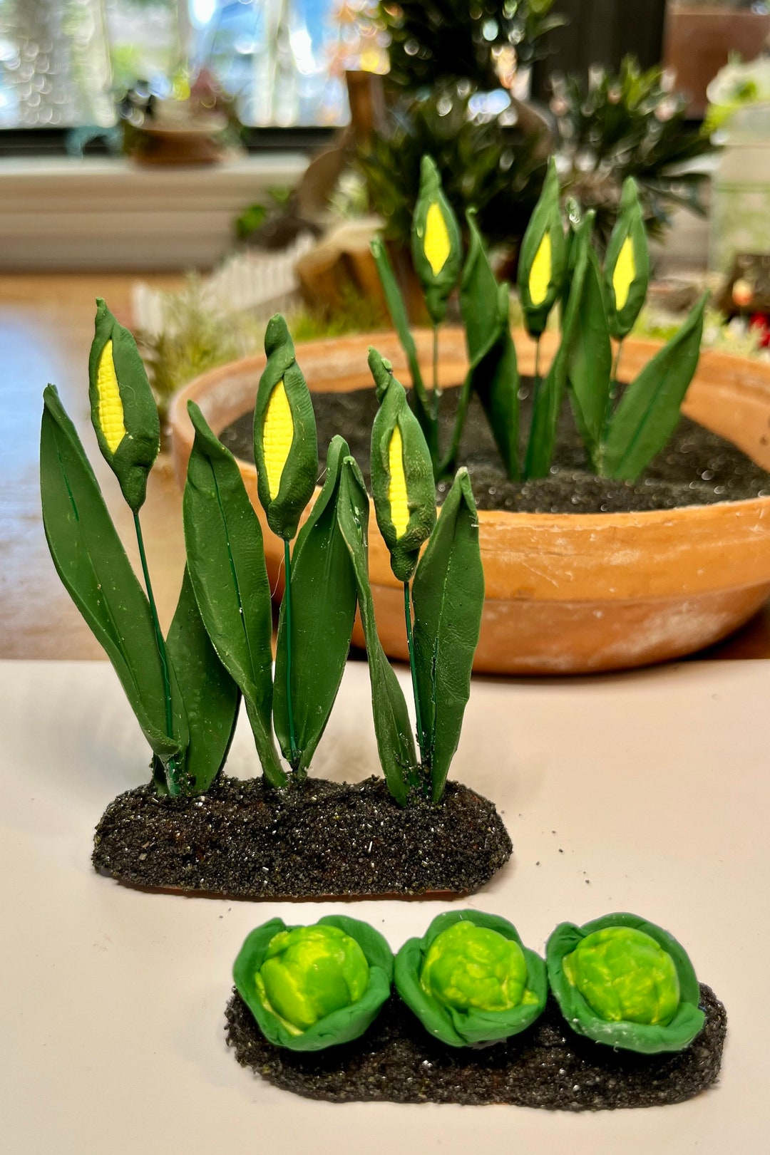 Miniature Row of Corn, Dollhouse Miniature Corn Rows, Fairy or Gnome ...
