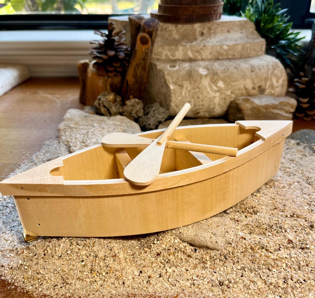 Miniature Wood Canoe, for Diorama, Home Decor or With Barbie Doll or ...