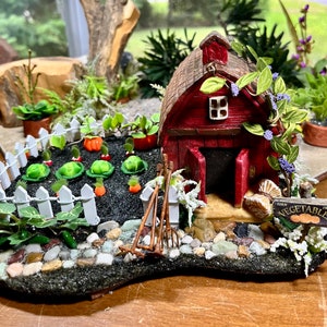 Miniature Vegetable Farm, Miniature Barn and Garden, Miniature ...
