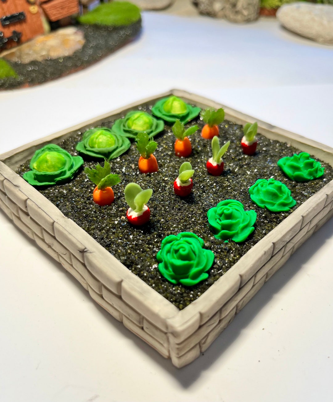 Miniature Vegetable Garden: Handmade Dollhouse or Fairy Garden - Etsy