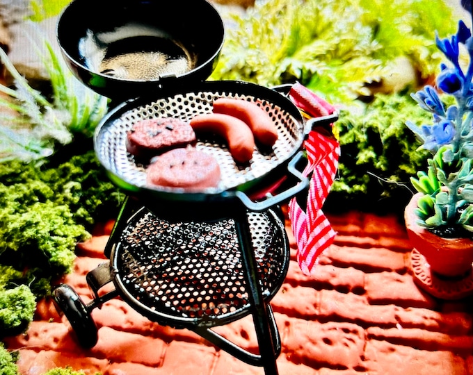 Miniature SPARE RIBS BBQ 5 Pcs Set, Dollhouse Food, Bjd Doll Prop, Msd ...