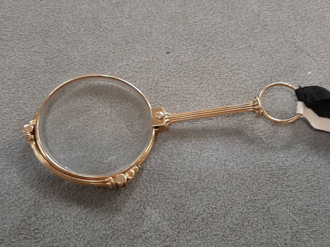 14K Antique Lorgnette the Lorgnette Weighs 28.39 Grams. the Piece is in ...