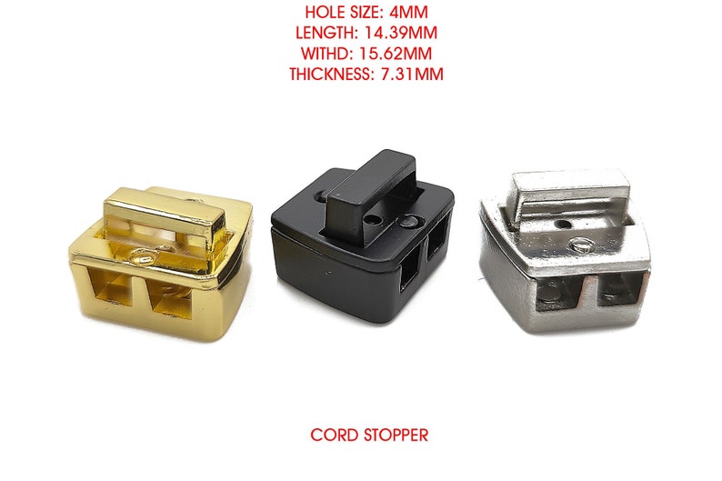 Metal Single Hole Cord Stopper, Cord Toggles (12pc) - Etsy