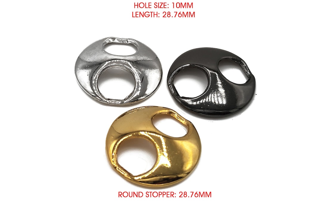 Metal Double Hole Cord Stopper, Cord Toggles (12pc) - Etsy