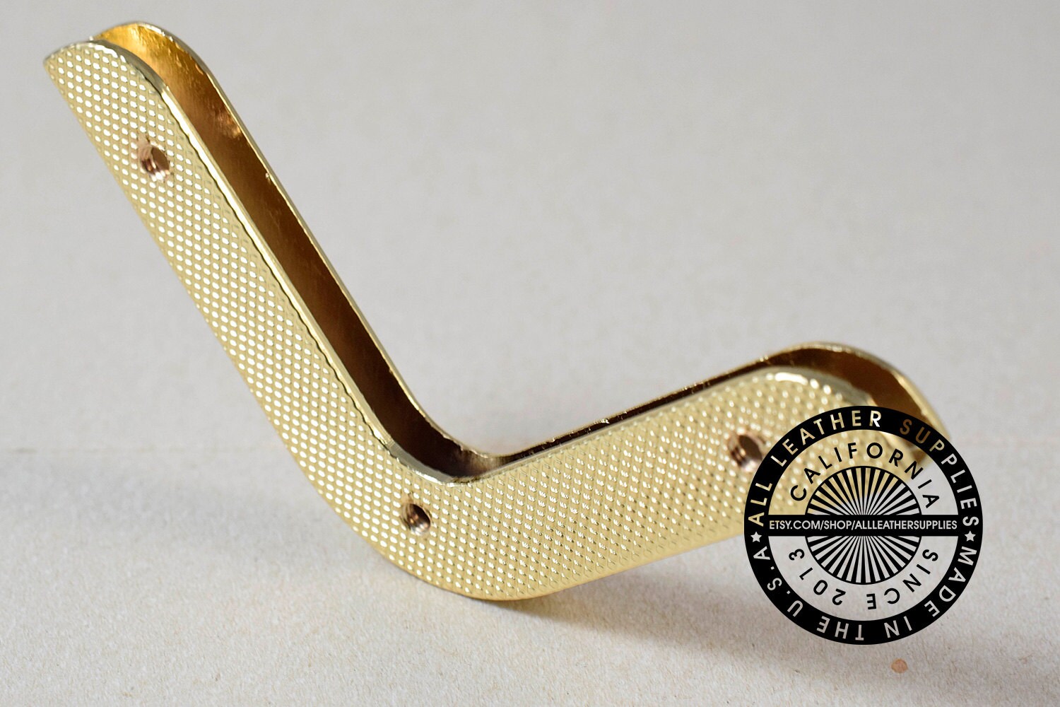 Gold Metal Bag Corner, 54 Mm X 54 Mm X 76 Mm End Corners, Bag Corners ...