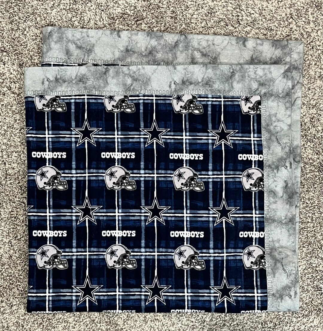 Dallas Cowboys Self Binding Flannel Blanket (each) - Etsy