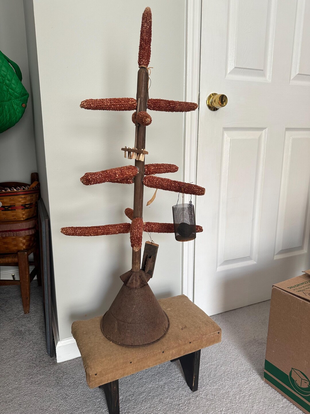 Primitive Corn-cob Tree - Etsy