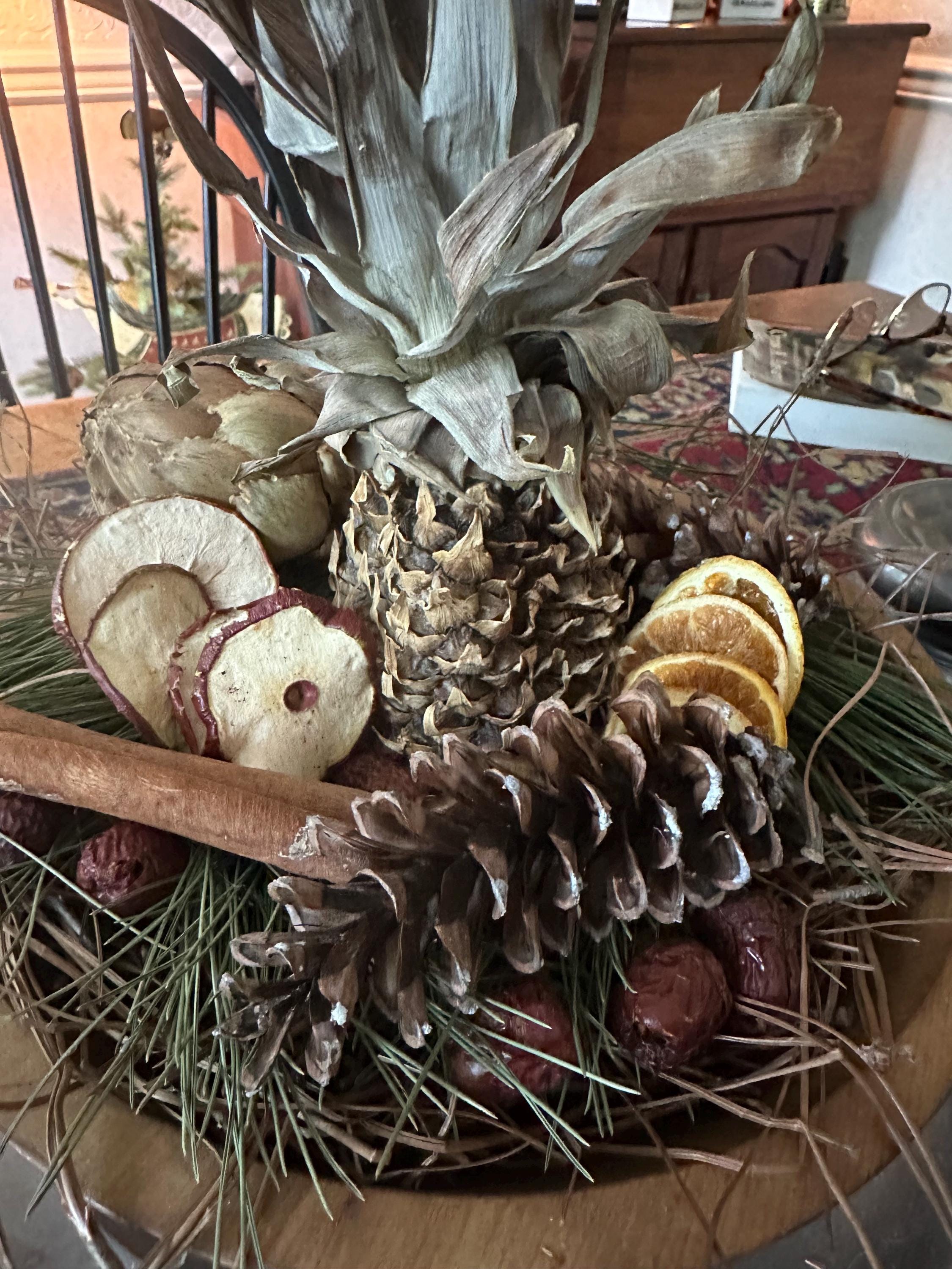 Primitive Colonial Dried Pineapple Bowlfiller - Etsy