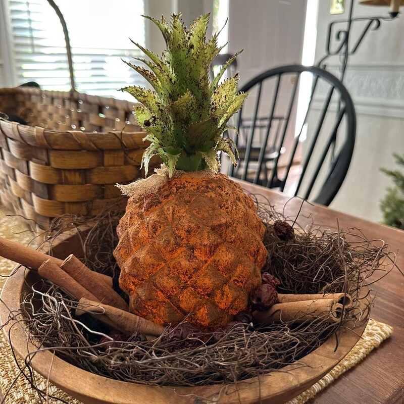 Primitive Pineapple - Etsy
