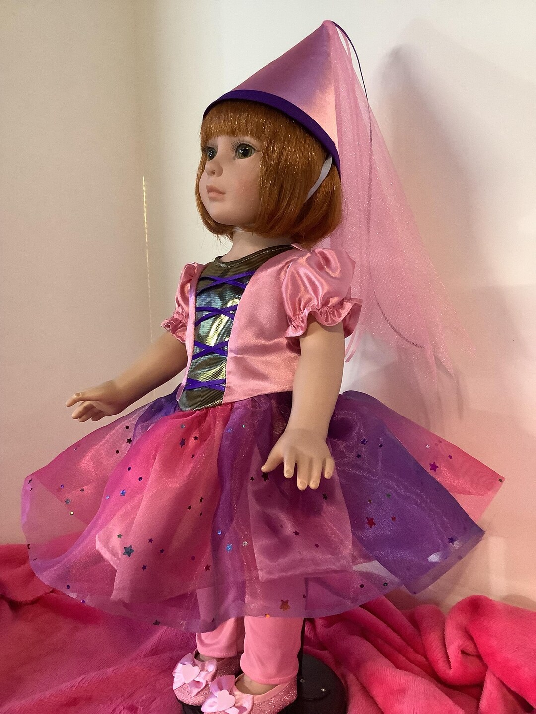 3 Piece Fairy Tale Princess 18 Inch Doll Set With Leggings, Dress and ...
