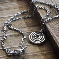 Spiral Necklace - Etsy