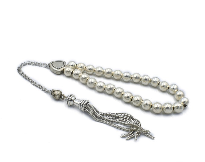 925 Sterling Silver Worry Beads Greek Koboloi. Stress Relieve Koboloi ...