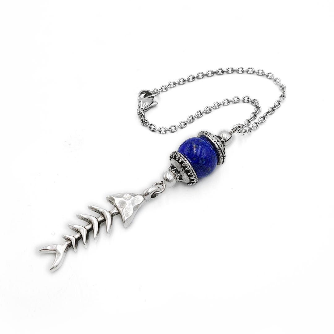 Fishbone Car Mirror Charm Hanger, Accessory, Choose Gemstone, Made to ...