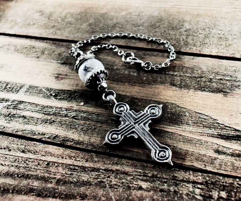 Cross Car Rearview Mirror Charm, Car Hanger, Ornament, Dangler, Car ...