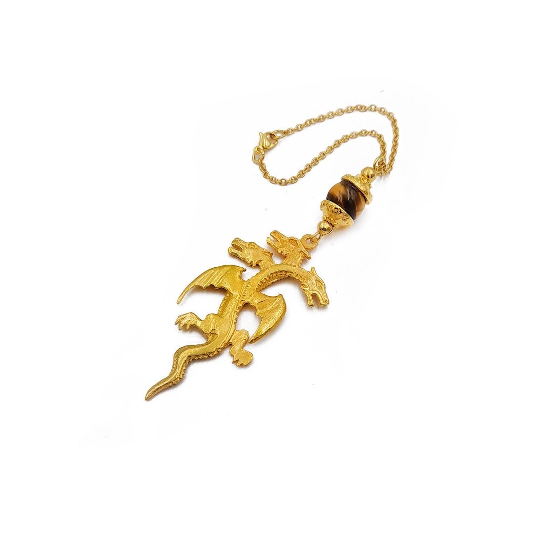 Golden Dragon Car Charm, Choose Stone, Rear View Mirror Decor - Etsy
