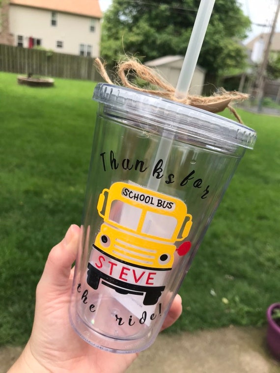 School Bus Driver Cup Thanks for the Ride End of Year Gift - Etsy