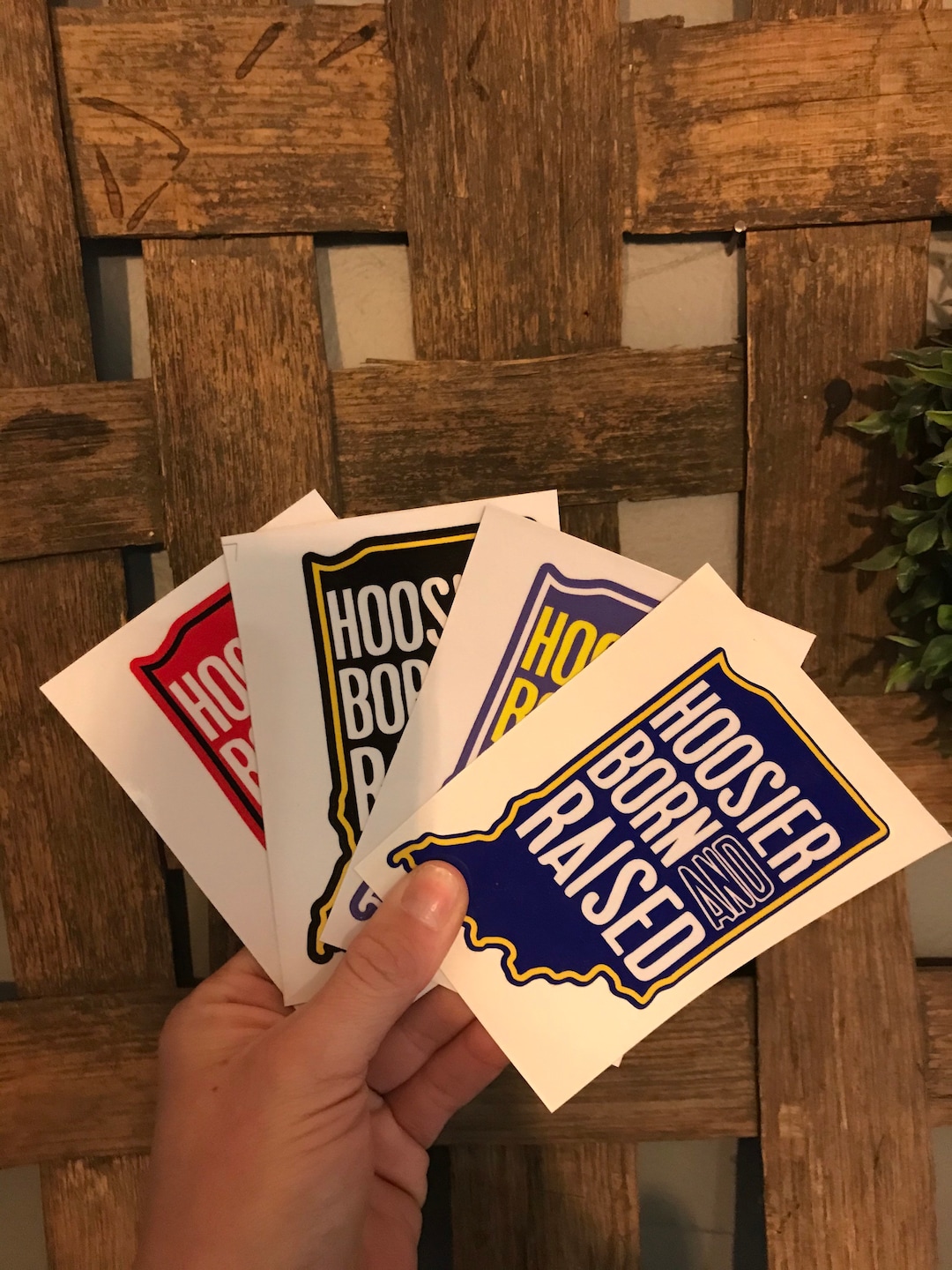 HOOSIER Born and Raised, Decal, Sticker, Vinyl Sticker, Window Sticker ...