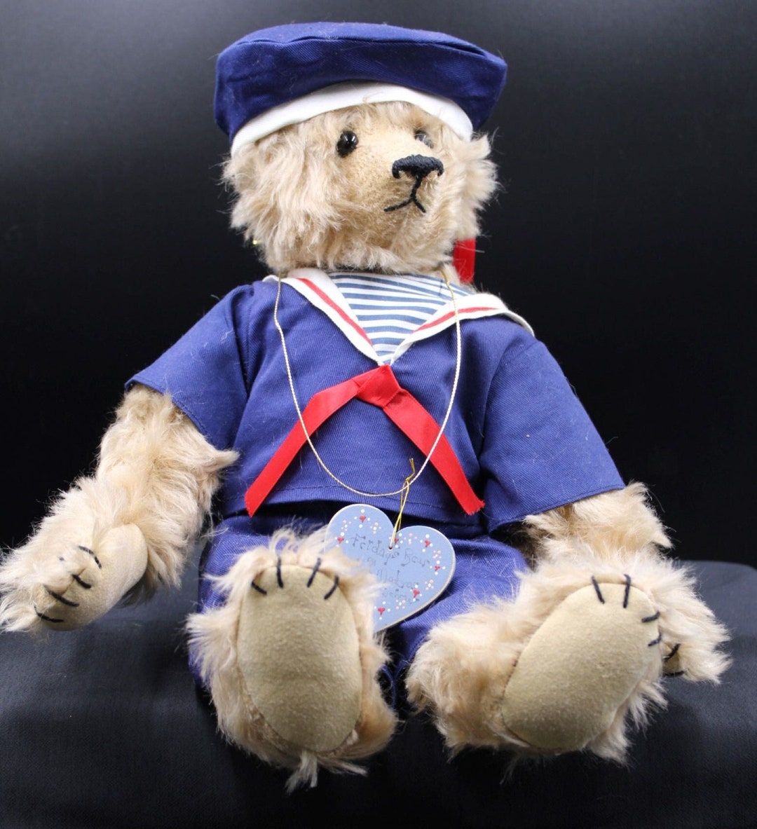 Handmade Teddy Bear by Trudy Madcross 1990 Captain Sabastian 7 Vintage ...