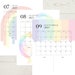 Printable Rainbow Monthly Planner *** DIGITAL DOWNLOAD ONLY*** - Etsy