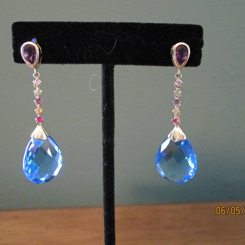 Blue Topaz Briolette - Etsy