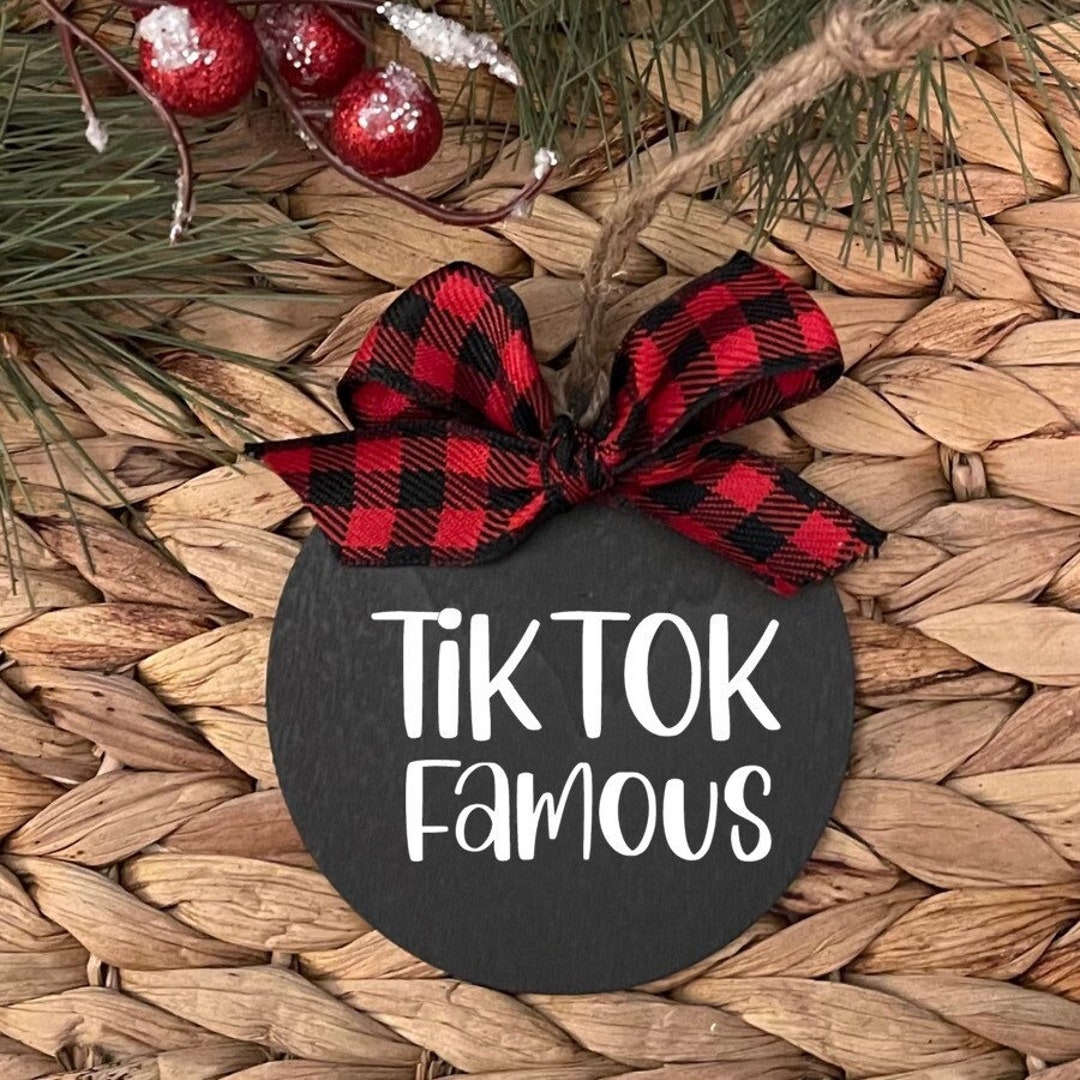 Tiktok Ornament, Tiktok Famous Ornament, 2024 Ornament - Etsy