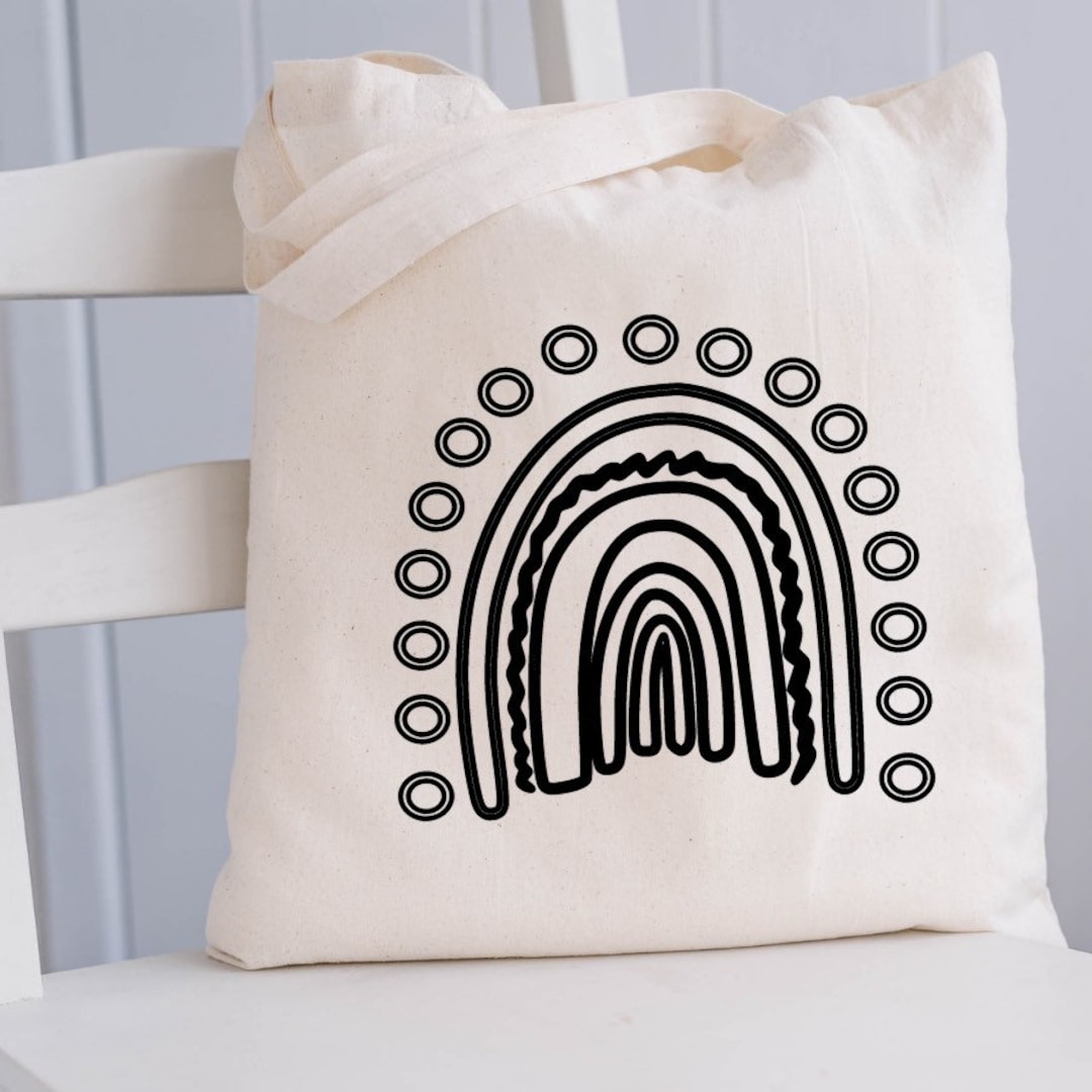 Kids Tote Bag, Color Me Tote Bag, Rainbow Tote Bag - Etsy
