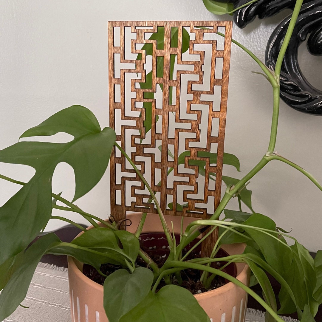 Plant Trellis, Geometric Window Trellis, Plant Decor, Wood Trellis. - Etsy