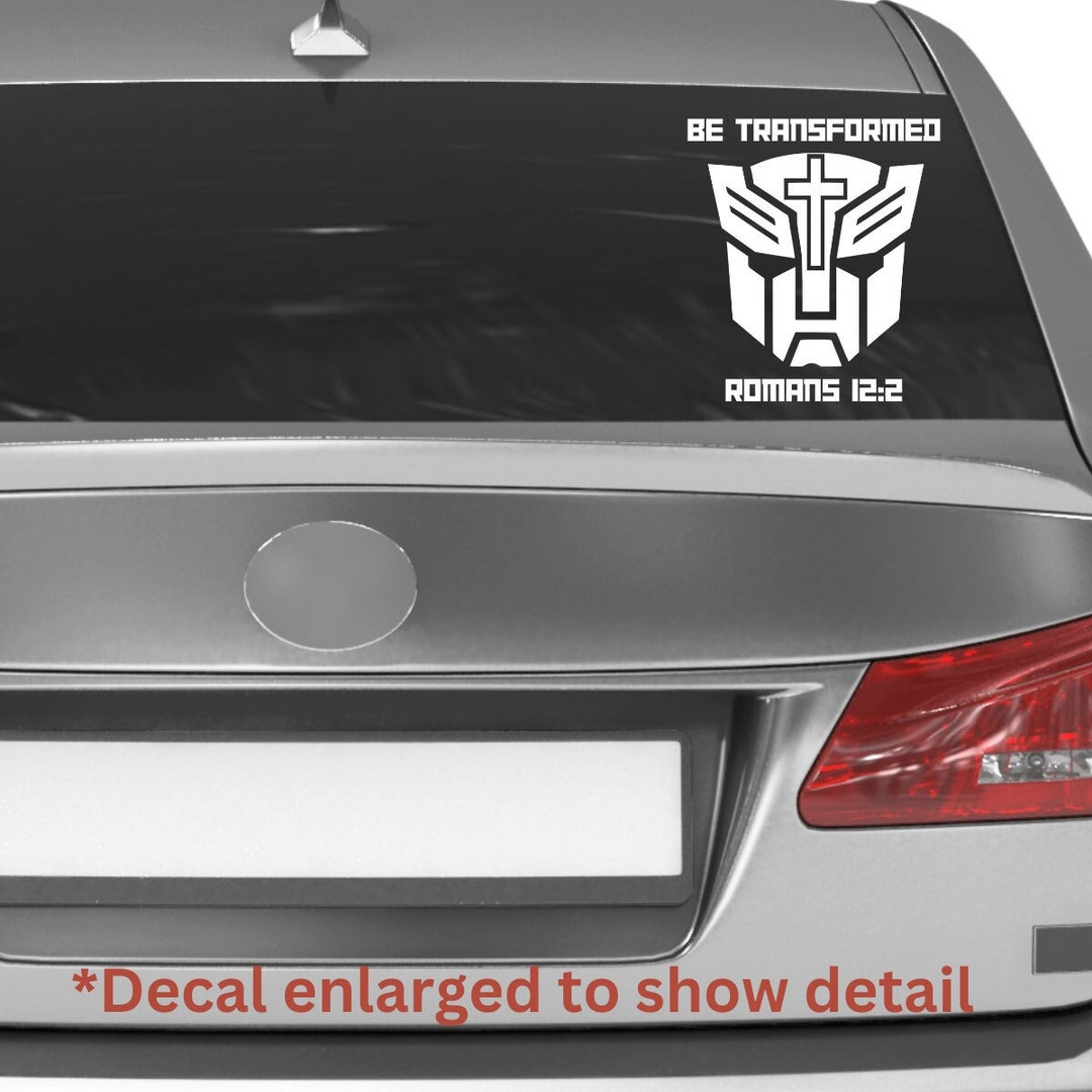 Romans 12:2 Decal / Be Transformed / Free Shipping / Decals / Window ...