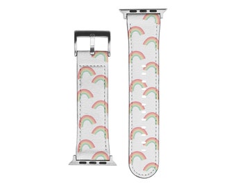 Rainbow Watch Band - Etsy