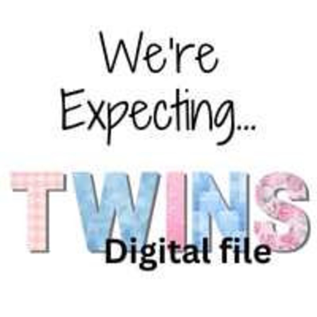 It's Twins Digital File / Baby Shower File / Twins Png / Invitation Png ...