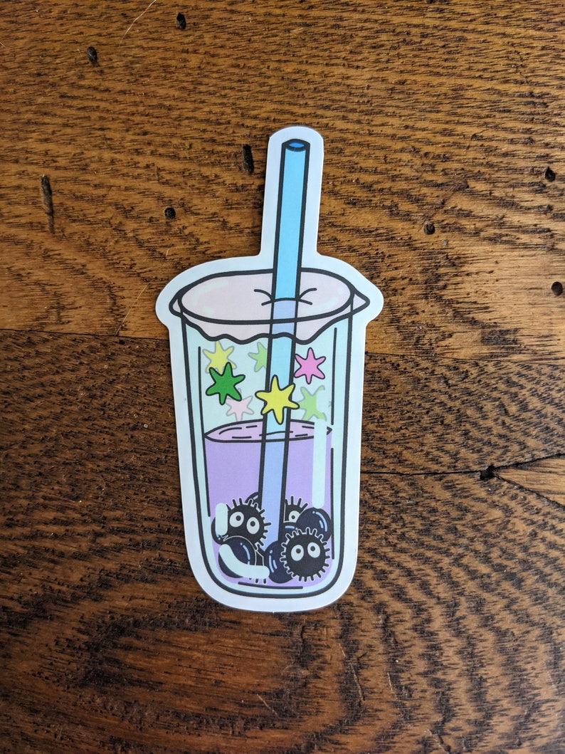 Soot Sprite Boba Sticker - Etsy