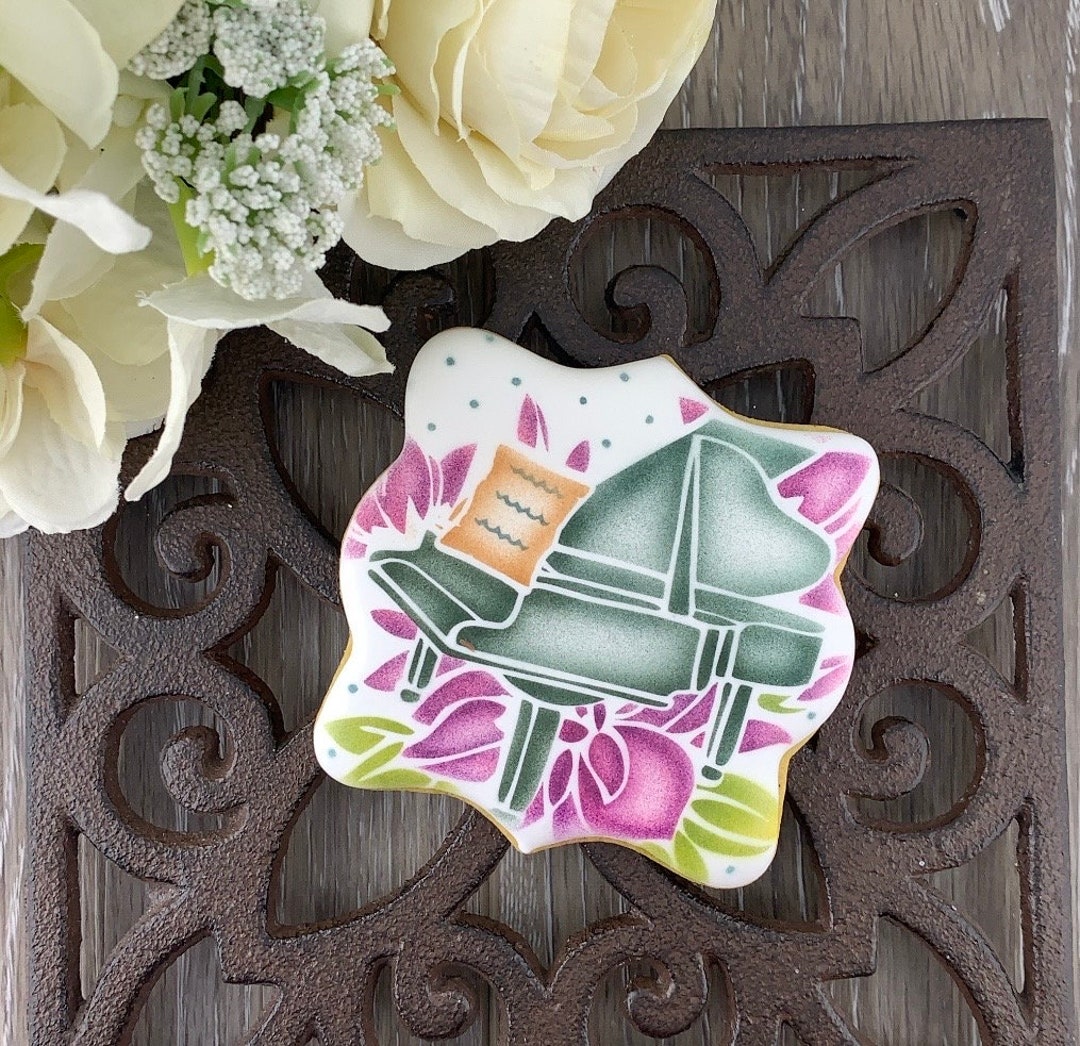 Baby Grand Piano Cookie Stencil - 3 Layer Stencil - Etsy