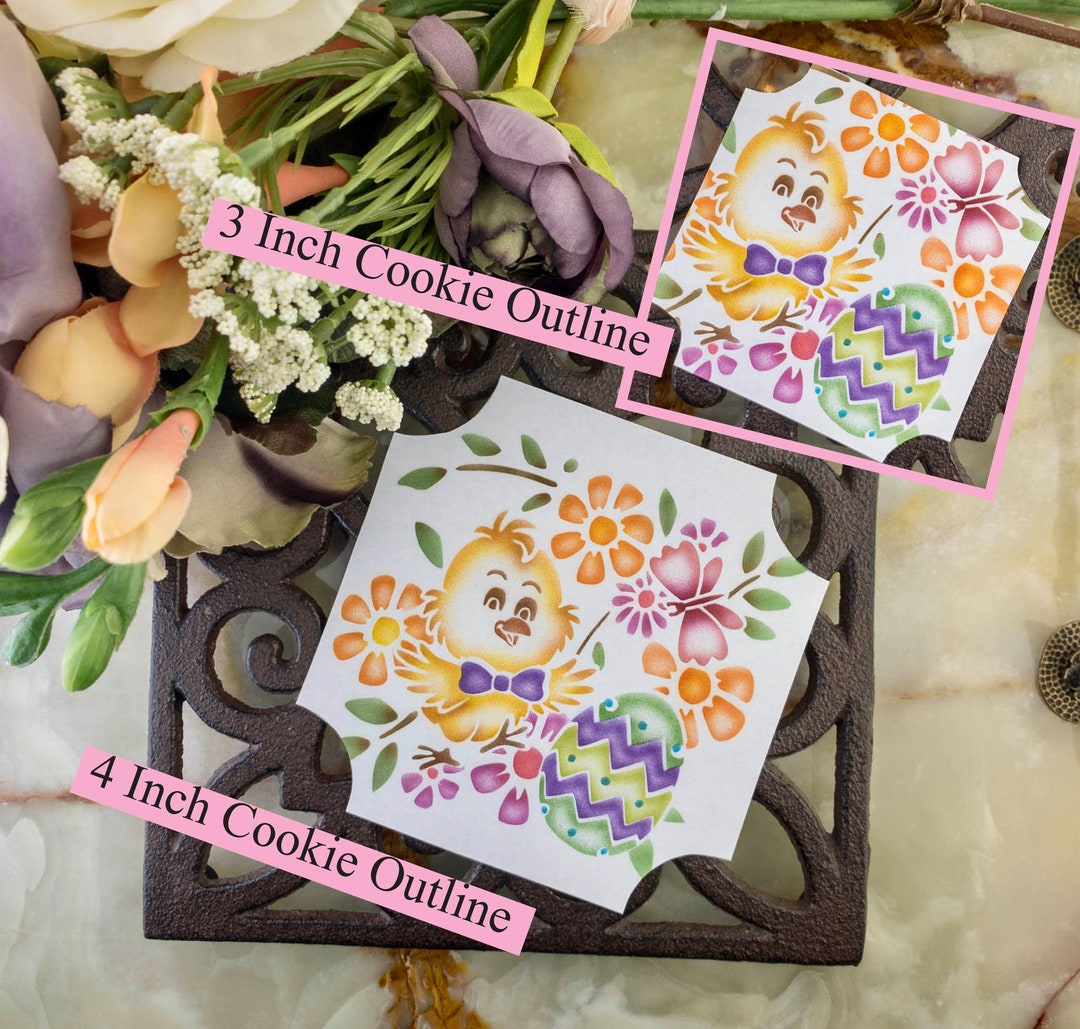 Easter Chick Stencil - 3 Layer Stencil - Etsy