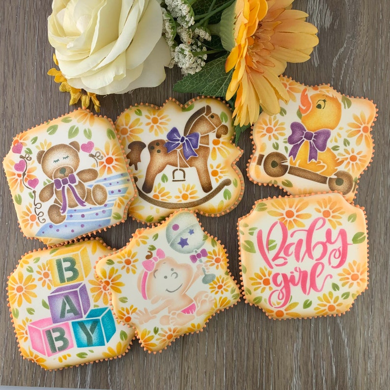 Baby Blocks Cookie Stencil - 4 Layers - Etsy