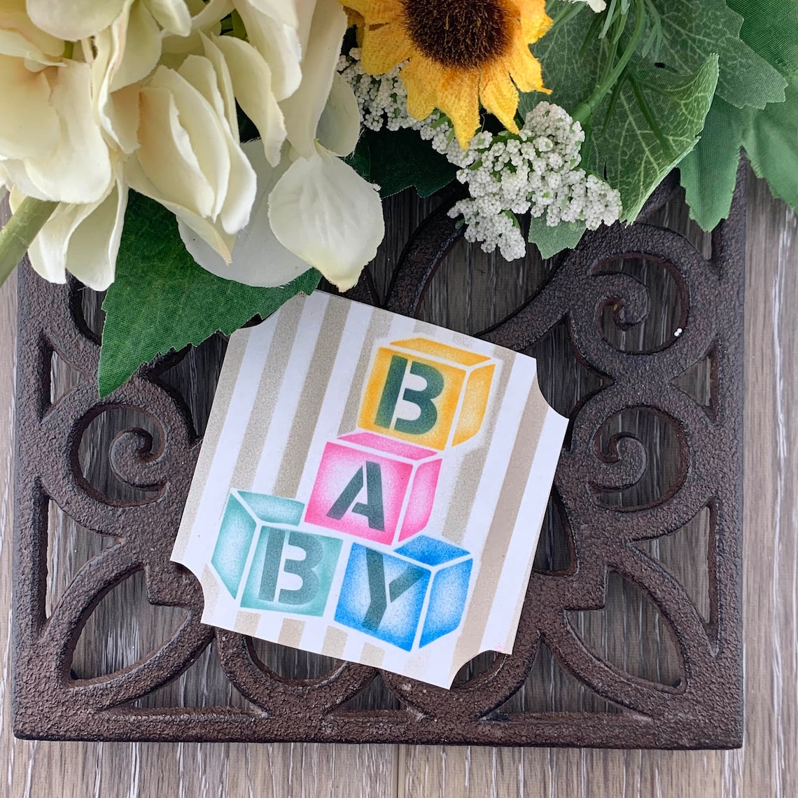 Baby Blocks Cookie Stencil - 4 Layers - Etsy