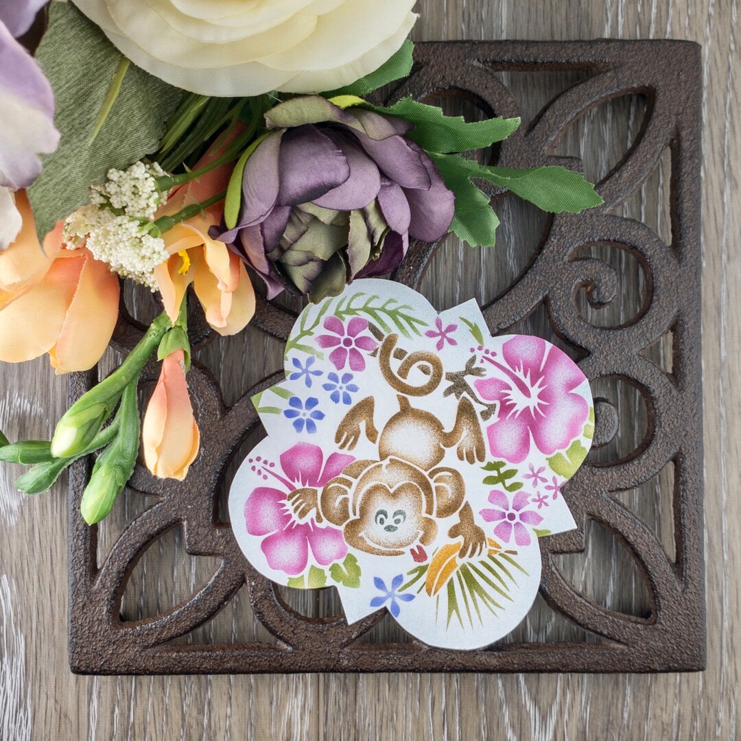 Monkey Cookie Stencil - 4 Layers - Etsy