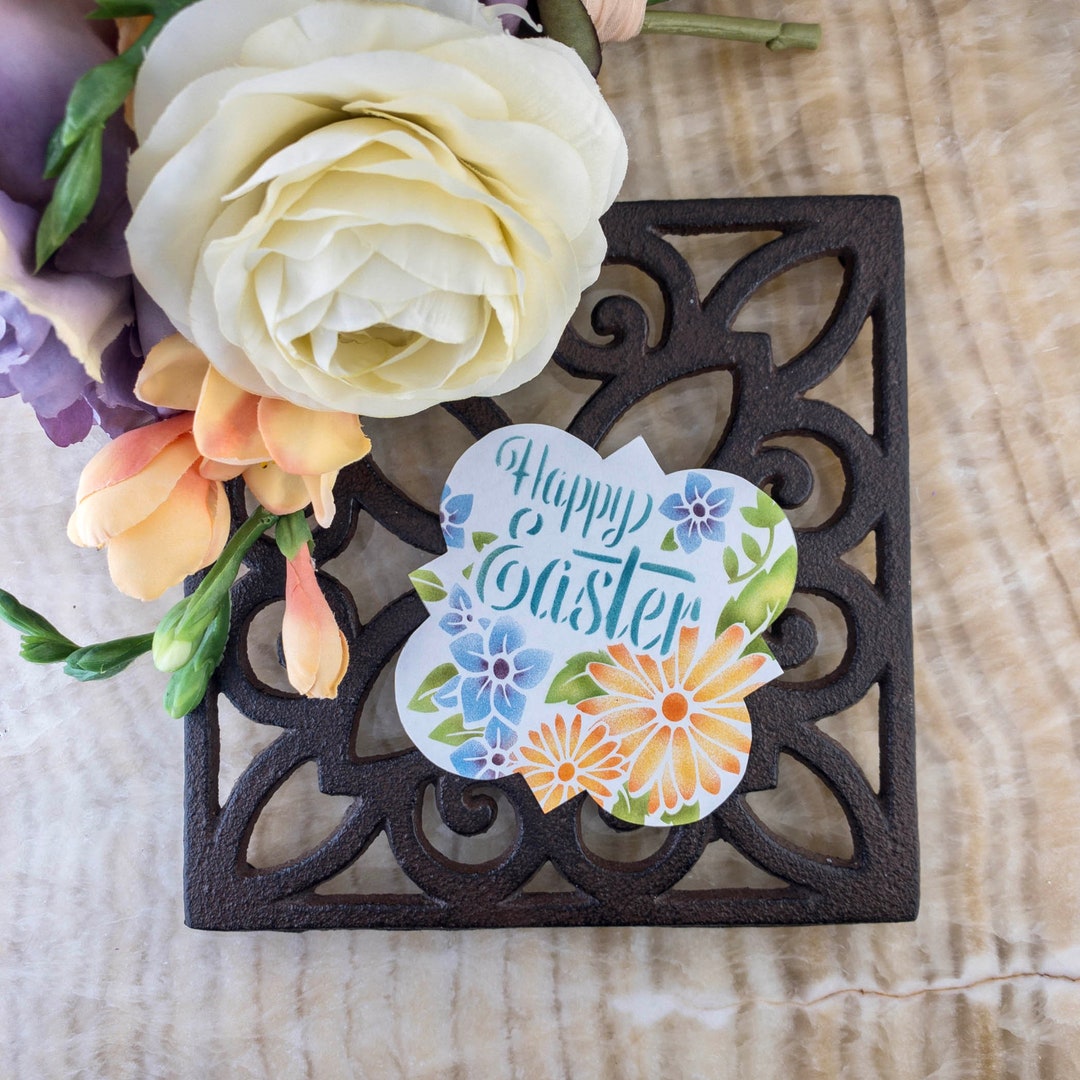 Happy Easter Stencil - 2 Layer Stencil - Etsy
