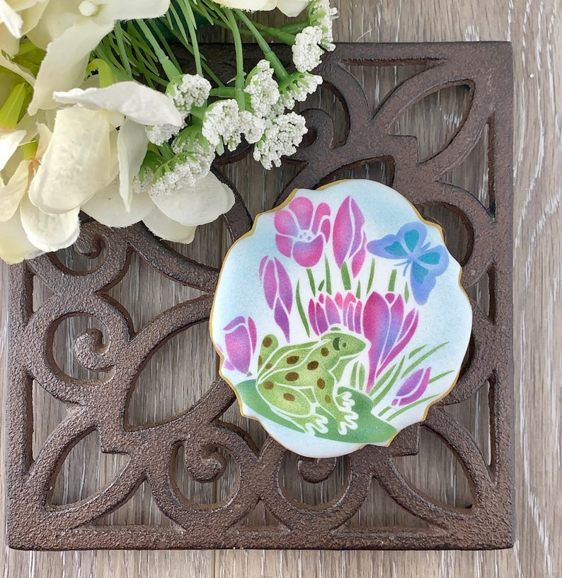 Spring Frog Stencil - 3 Layer Stencil - Etsy