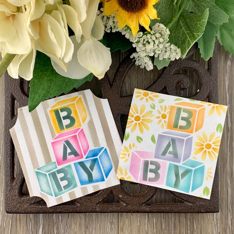 Baby Blocks Cookie Stencil - 4 Layers - Etsy