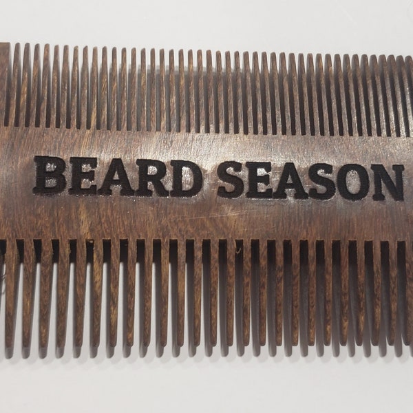 Wooden Beard Comb - Etsy