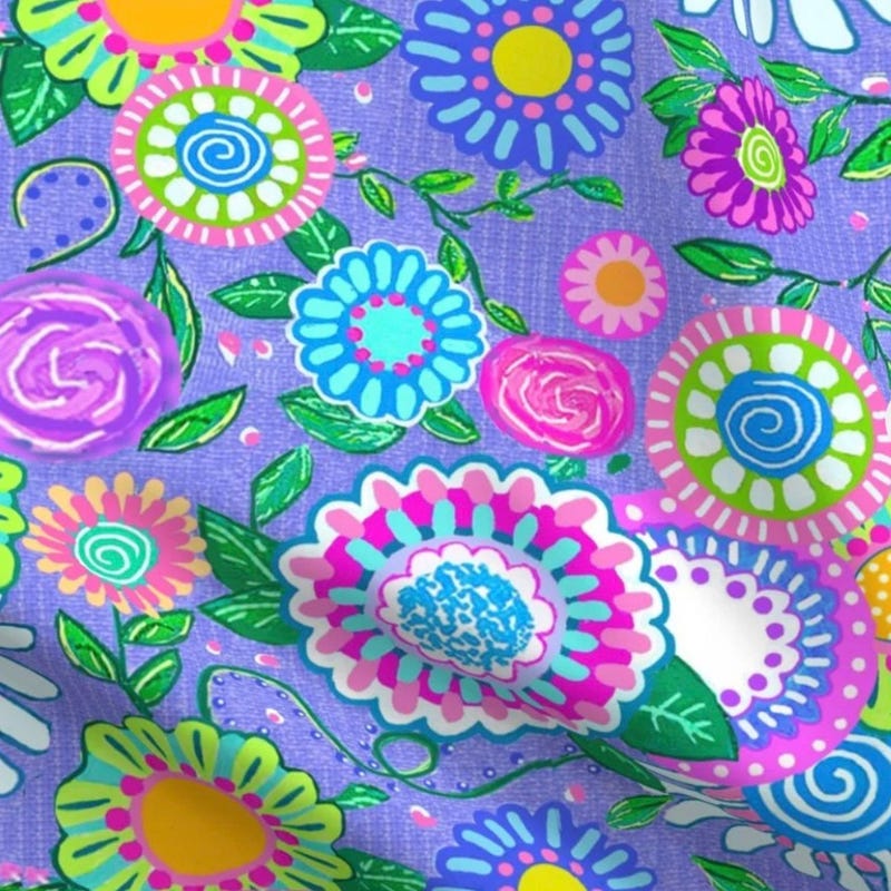 Large Floral Print Duvet - Etsy