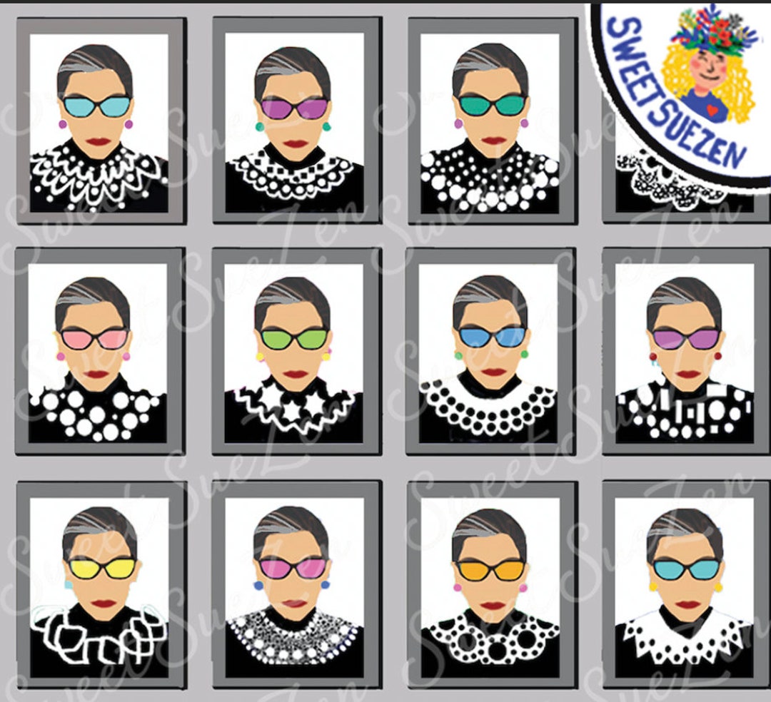 Ruth Bader Ginsburg - RBG - Custom Designed Small Print Fabric - Etsy