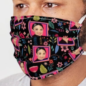 ALEXANDRIA OCASIO-CORTEZ Cloth Fabric Material for Mask Makers - Etsy