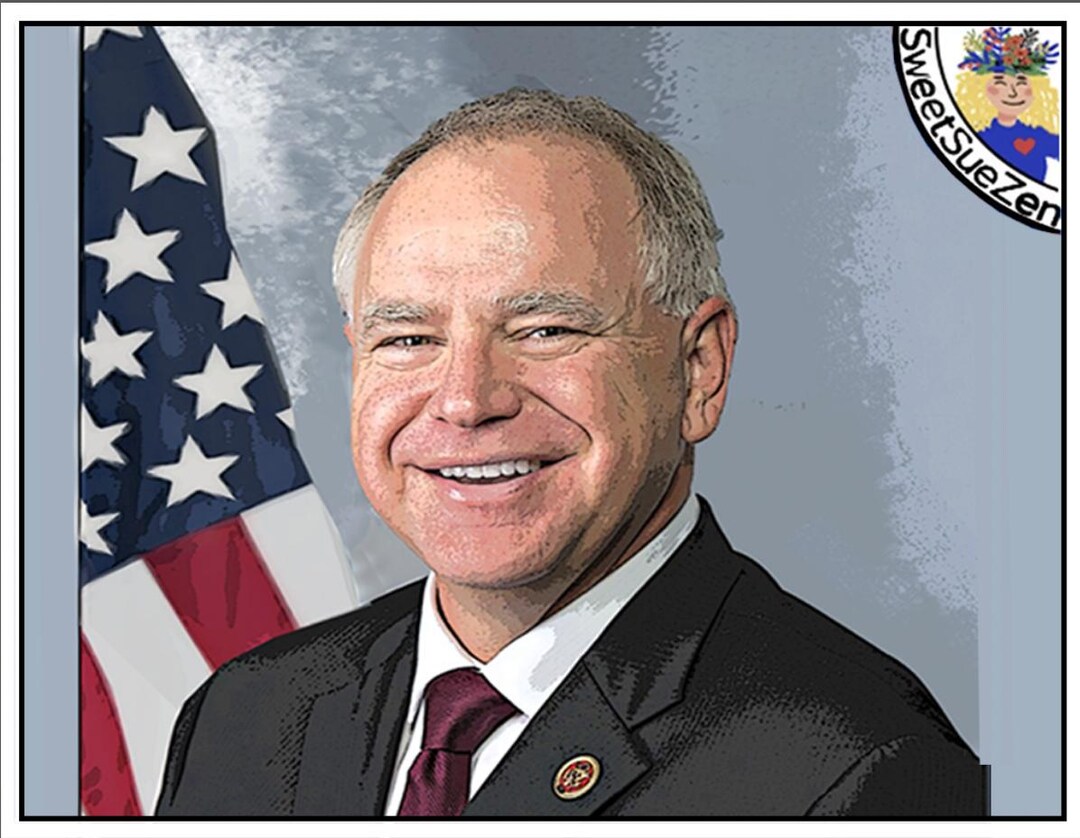 Easy DIY Wall Art TIM WALZ Picture Impressionism,we're Not Going Back ...