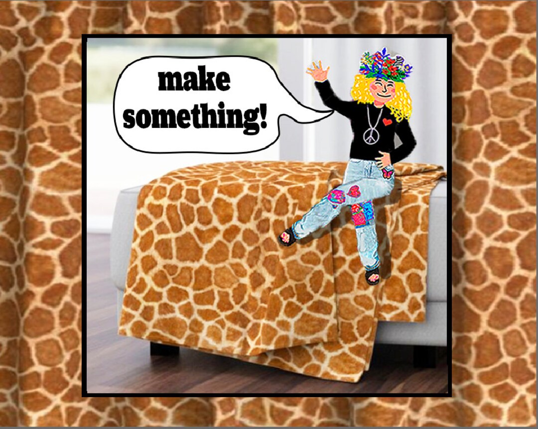 GIRAFFE PRINT FABRIC Prints on a Variety of Fabric Types - Etsy