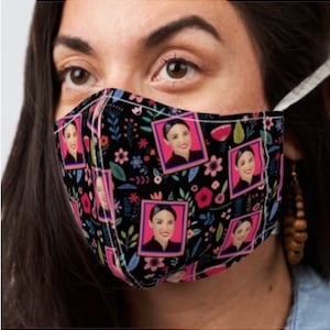 ALEXANDRIA OCASIO-CORTEZ Cloth Fabric Material for Mask Makers - Etsy