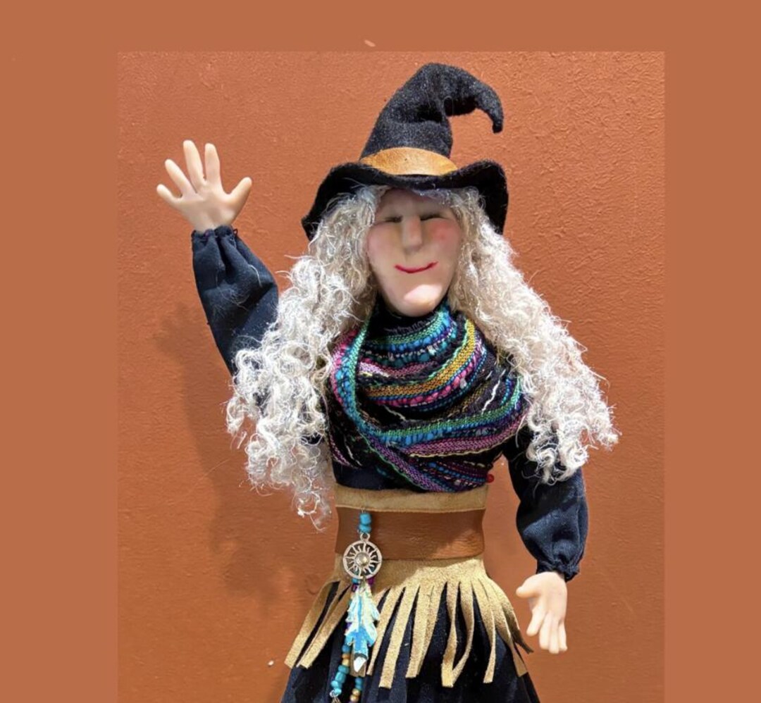 17 Tall Large Big Collectable Native American Witch Art Doll ...