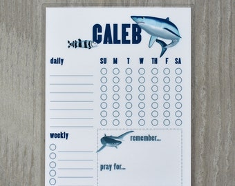 Shark reward chart | Etsy