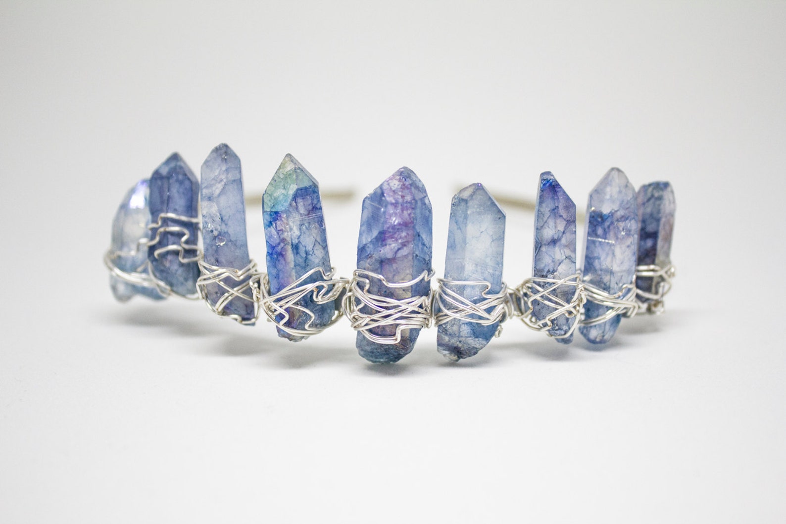Raw Crystal Crown / Quartz Tiara / Bridal Crystal Crown / Bohemian ...